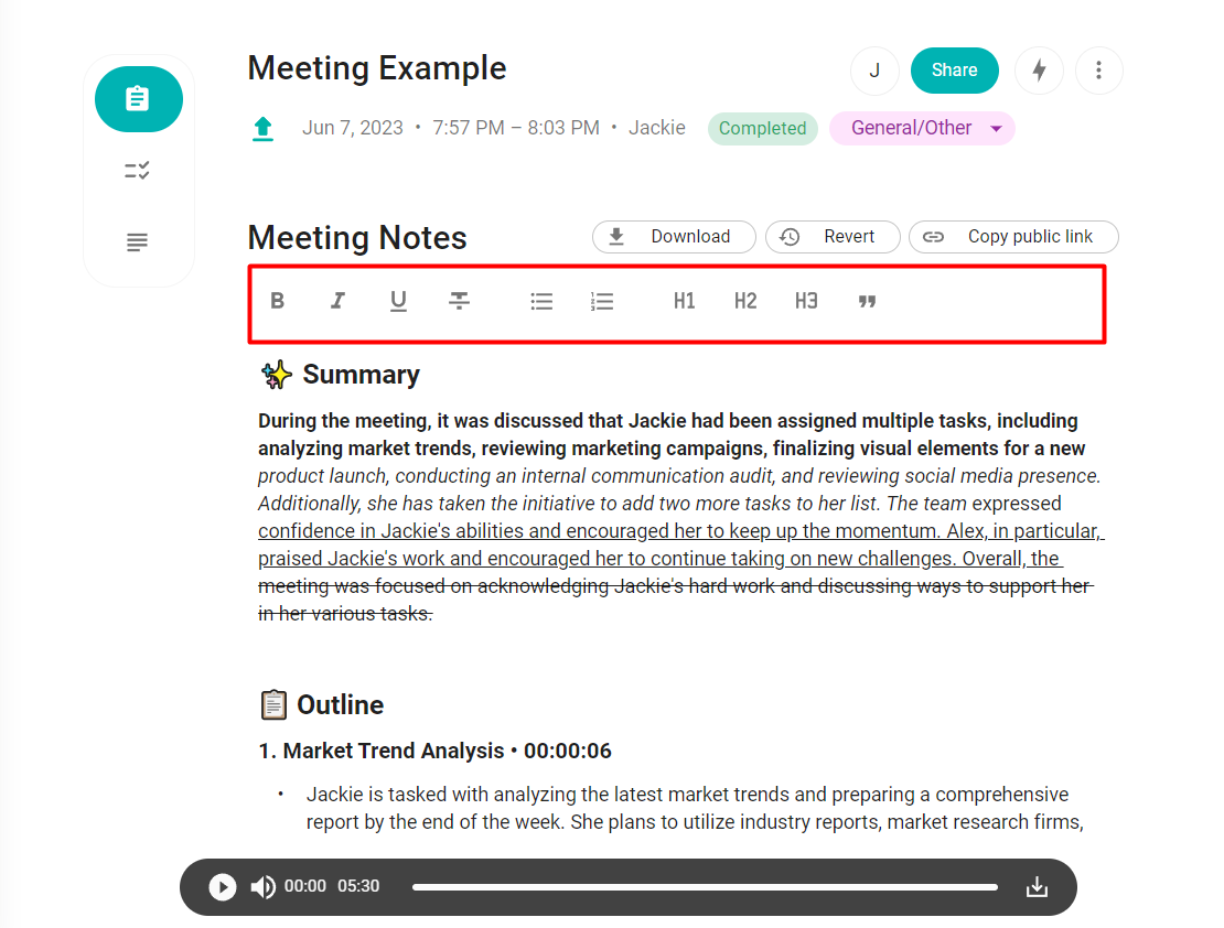Sembly Meeting Notes – Sembly AI