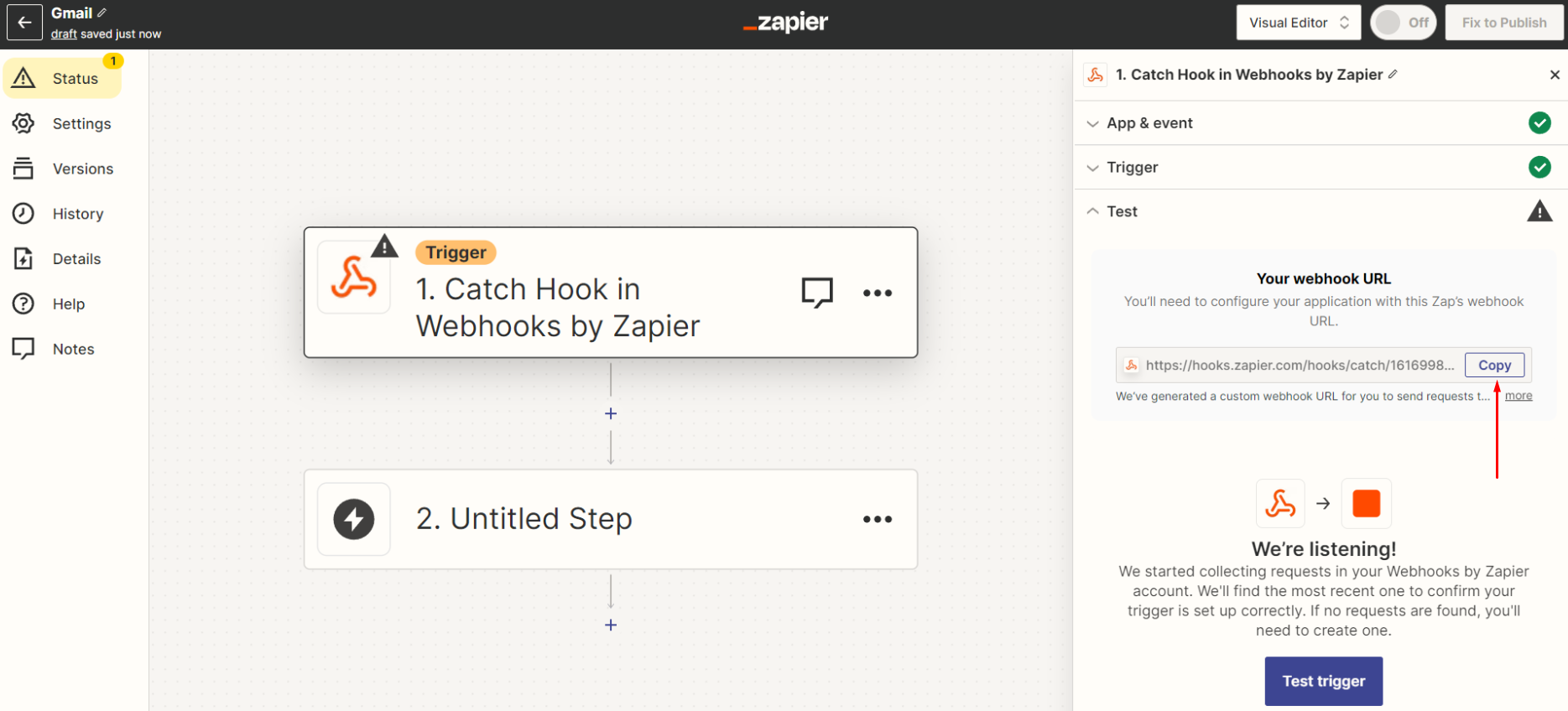 Example of Zapier Setup for Transcripts – Sembly AI